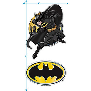 Popfunk Batman Classic Logo Baby Onesie Bodysuit, Black (6 Months)