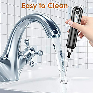 ZEBRE Electric Milk Frother, Handheld Rechargeable 3 Speed Foam Maker Blender Mixer with Durable Stainless Stand for Coffee, Latte, Cappuccino, Hot Chocolate, Black