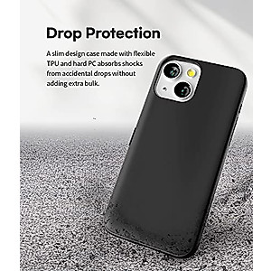 GOOSPERY Magnetic Door Bumper Compatible with iPhone 13 Mini Case, Card Holder Wallet Case, Easy Magnet Auto Closing Protective Dual Layer Sturdy Phone Back Cover, Black