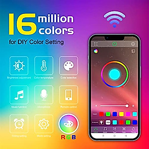 PrimeZone LED Nightstand with Charging Station - Modern End Table Bedside Table with USB Ports & Outlets, Wooden Bedroom Night Stand with 2 Drawers & Open Storage, White