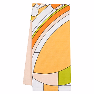 KAF Home Frank Lloyd Wright Printed Kitchen Tea Towel 20 x 30-inch, 100-Percent Cotton, (Set of 2) (March Balloons)