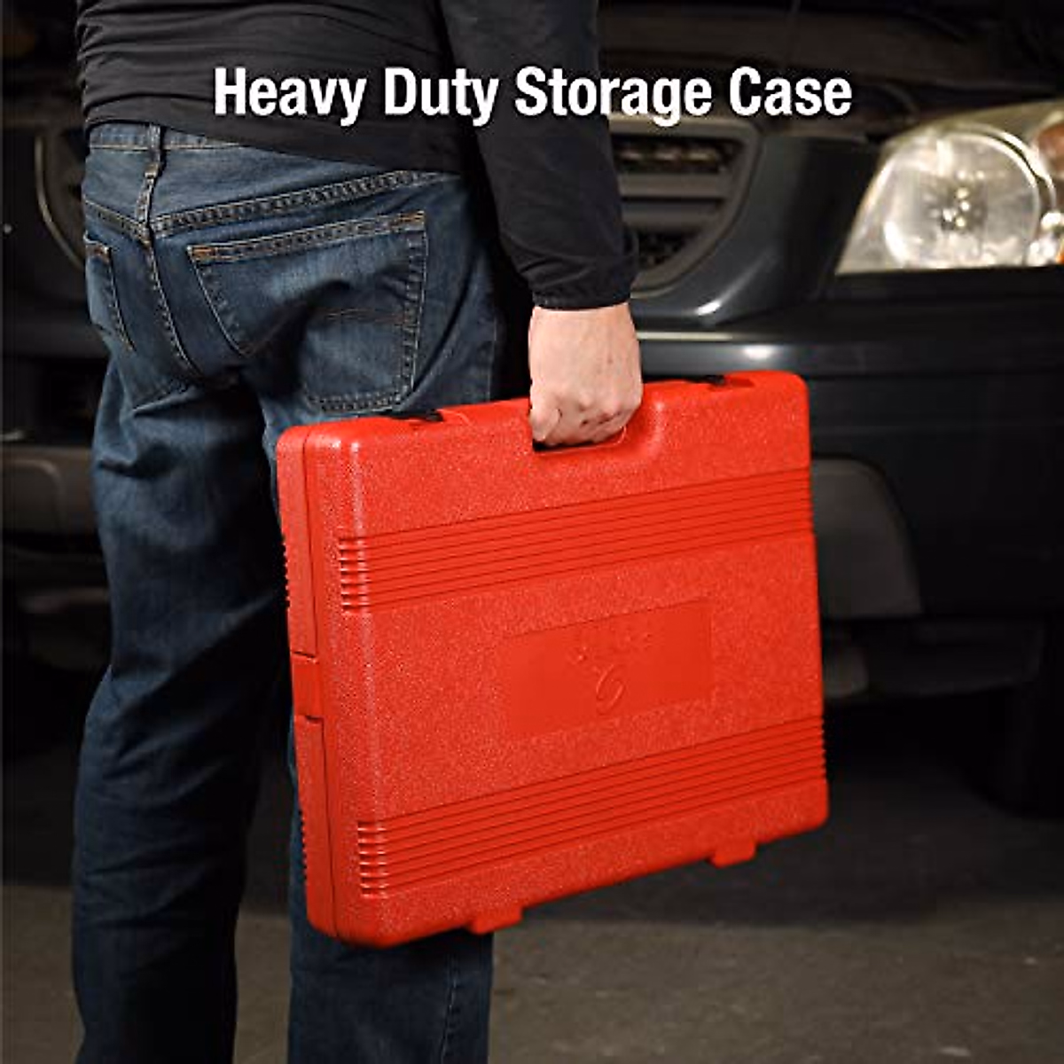 Sunex 2568, 1/2 Inch Drive Master Impact Socket Set, 43-Piece, SAE, 3/8 Inch - 1-1/2 Inch, Standard/Deep, Cr-Mo Alloy Steel, Radius Corner Design, Dual Size Markings, Heavy Duty Storage Case