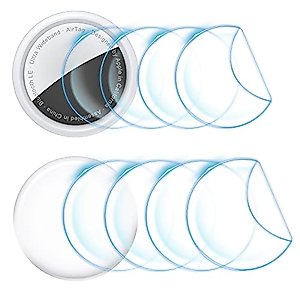 CloudValley [4+4 Packs Screen Protector for AirTag, Soft TPU AirTag Clear Protective Skin Film (Front and Back), Anti-Scratch Bubble-Free Case Friendly for AirTags 2021
