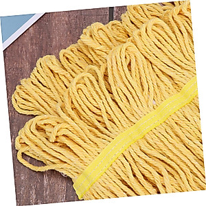 TOBBOMEY 1pc Mop Cloth Washable Mop Mops for Mop Head Refill Mop Accessories Mop Handle Commercial Micro Ban 24 Mop Replacement Heads Wet Mop Practical Mop Cloth Yellow