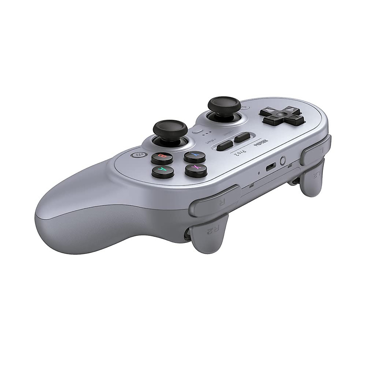8BitDo Pro 2 Bluetooth Controller for Switch, PC, Android, Steam Deck, Gaming Controller for iPhone, iPad, macOS and Apple TV (Gray Edition)