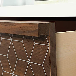 Sauder Harvey Park Dresser, L: 60.71" x W: 17.48" x H: 31.06", Soft White finish