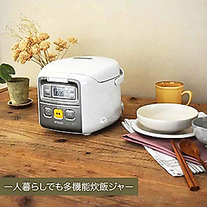 TIGER Microcomputer rice cooker 3GO (450g) Cooked mini rice cooker JAI-R551-W (White)