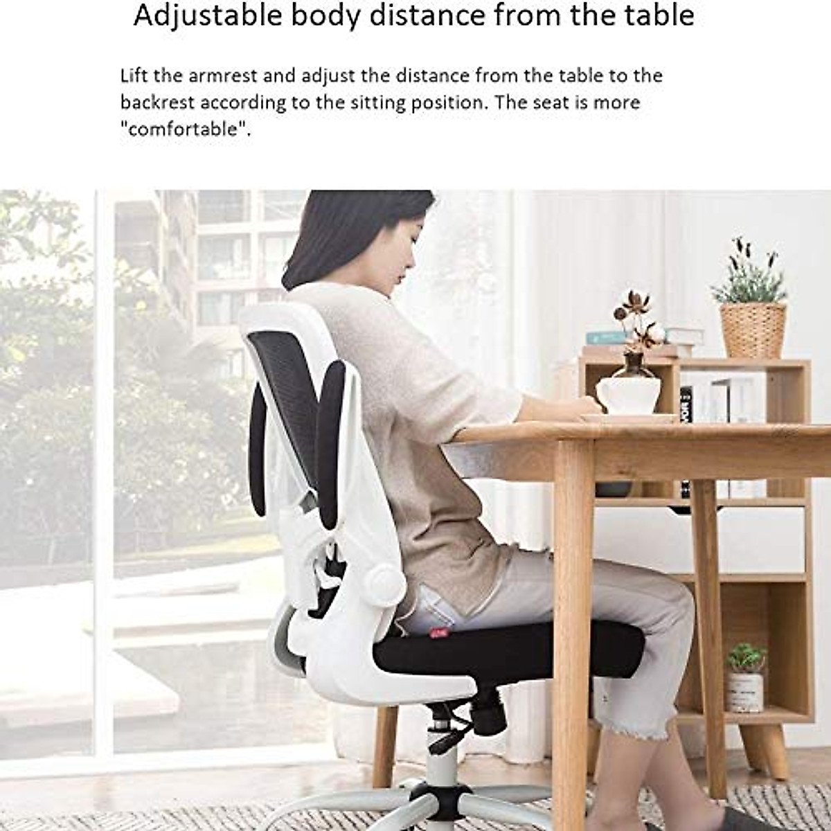 BZLSFHZ Mesh Swivel Ergonomic Task Office Chair with Computer Chair Home Chair Student Chair Writing Chair Office Chair
