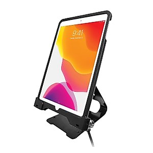 CTA Digital Anti-Theft Case & Stand – CTA Solid Metal Security Locking Case with 180° Angle Adjustability – Compatible with iPad 7th/ 8th/ 9th Gen 10.2”, iPad Air 3 & iPad Pro 10.5” (PAD-ASCS10)