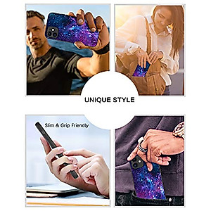 BENTOBEN Compatible with iPhone 12 Case and iPhone 12 Pro Case, Slim Fit Glow in The Dark Soft Flexible Bumper Protective Non-Slip Cases Cover for Apple iPhone 12/12 Pro 6.1" 5G (2020), Nebula/Galaxy