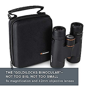 Celestron – Regal ED 8x42 Binocular – ED Binoculars for Birding, Hunting and Outdoor Actvities – Phase and Dielectric Coated BaK–4 Prisms – Fully Multi-Coated Optics – 6.5 Feet Close Focus