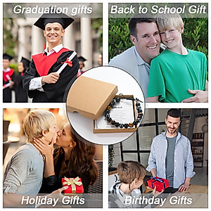 Sereney Easter Basket Stuffers for Teens Boys Son To My Son Bracelet from Dad Mom as Adjustable Protection Bracelet Boys Easter Gifts for Adult Son Young Men Teens as Happy Birthday Son Gifts from Mom