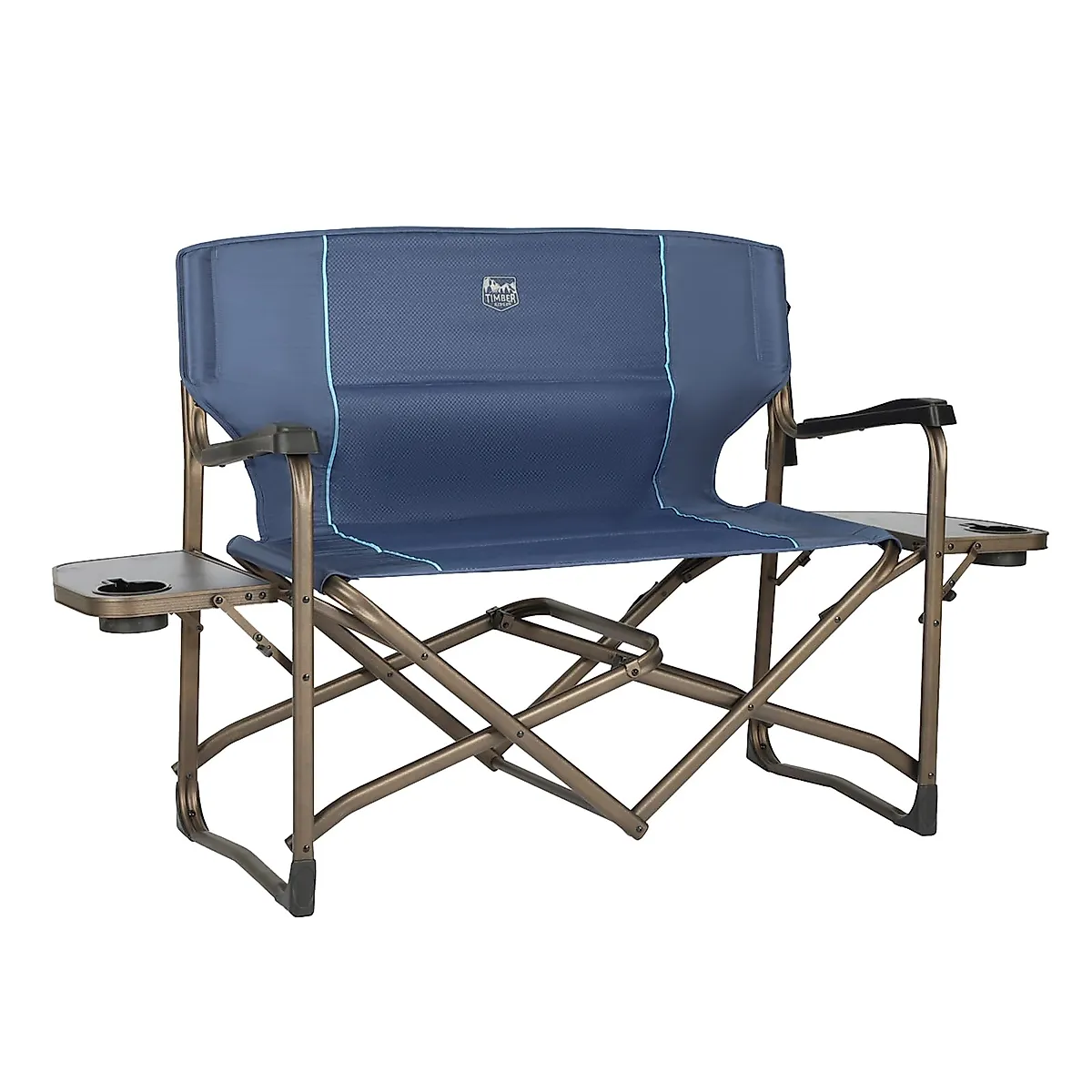 TIMBER RIDGE Director Chair, 16.54" x 37.8" x 35.04", Blue