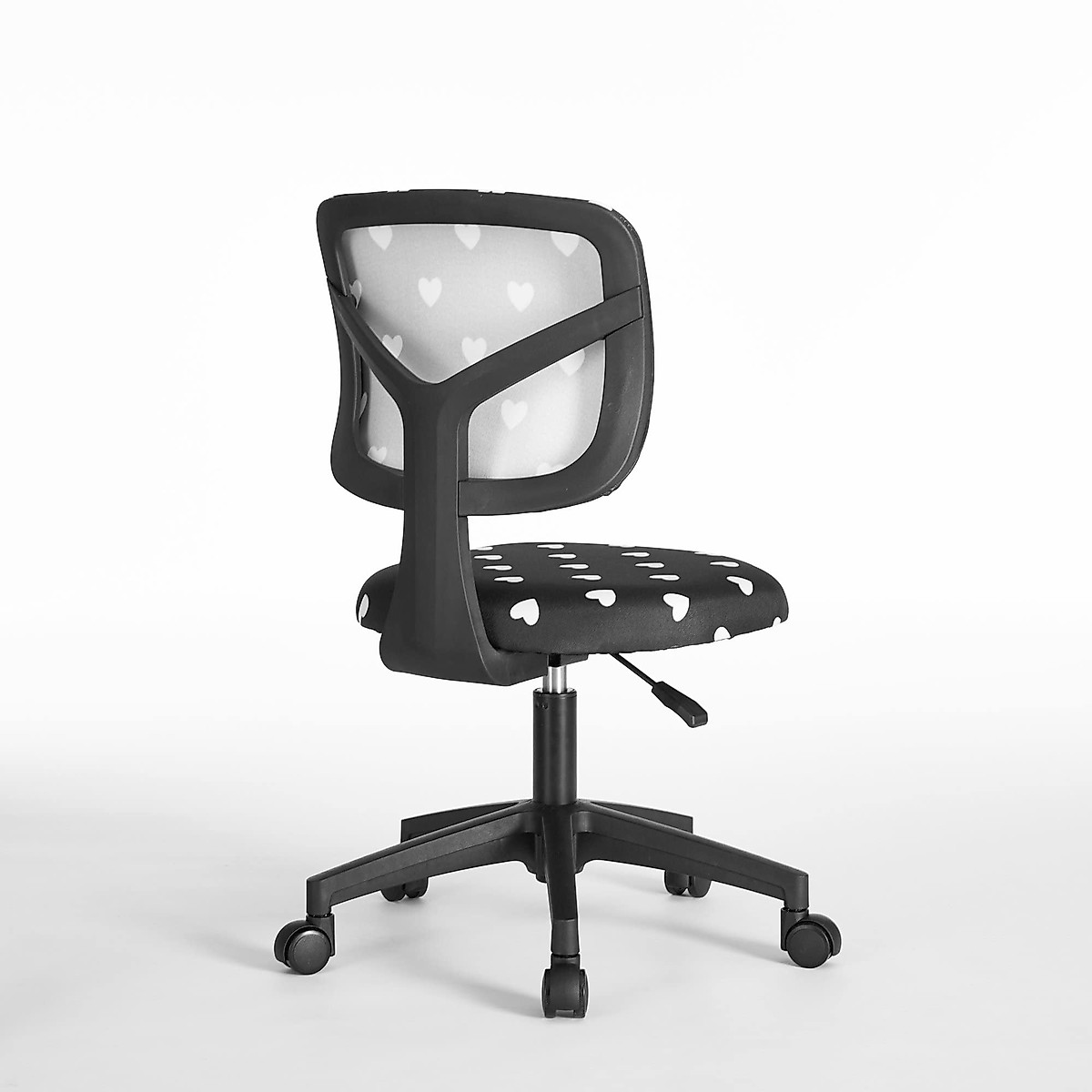 Urban Lifestyle Black and White Hearts Swivel Office Chair