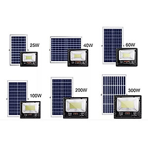 10W Solar Outdoor Flood Light Waterproof/Remote Control/Automatic Working for Balcony, Patio, Garage, Porch, Garden