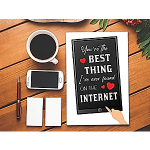 Maplelon Funny Anniversary Card for Boyfriend Girlfriend, Husband Wife Birthday Card, Best Thing on Internet…