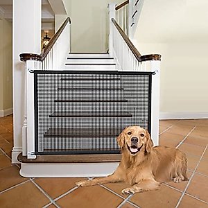 Dog Gates for The House, Magic Pet Gate Dog Gates for Doorways and Stairways, Fit Door Wide 28 to 32 Inches.