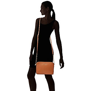 Michael Kors Women's Jet Set Crossbody Leather Bag, Luggage, Large