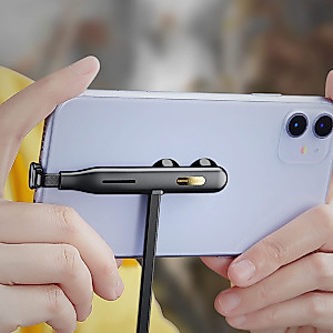 Lenink 180 Degree USB C Cable Compatible with Samsung S10, S9, S8, Charging Cable Type C Fast Charge Gaming Cable with Double Suction Cups (1.2m / 3.9ft)