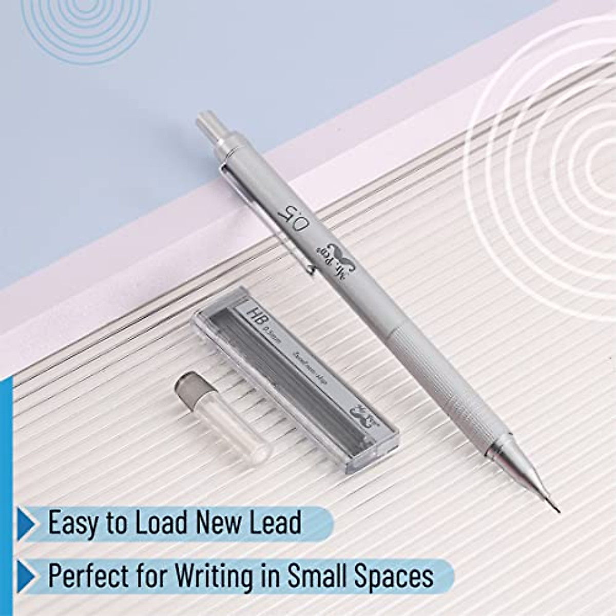 Mr. Pen- Mechanical Pencil 0.5, Metal Mechanical Pencil with Lead and Eraser, Drawing Mechanical pencil, Mechanical Pencil, 0.5 Mechanical Pencil, Lead Pencils Mechanical