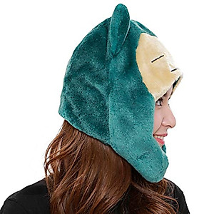 SAZAC Kigurumi Hat - Pokemon - Snorlax - Cozy Costume Beanie Cap - Adult Size