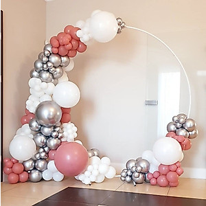Dusty Pink Balloons 85Pcs Vintage Dusty Pink Balloon Garland Arch Kit 5/10/12/18 Inch Matte Latex Dusty Pink Balloons Different Sizes as Birthday Baby Shower Wedding Bridal Shower Party Decorations