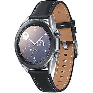 Samsung Galaxy Watch 3 (41mm, GPS, Bluetooth) Smart Watch with Advanced Health monitoring, Fitness Tracking , and Long lasting Battery - Mystic Silver (US Version)- (Renewed)