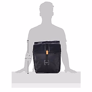 Basil, Urban Dry Double Bag, Double Bag, Solid Black, 50 Litre (17659)