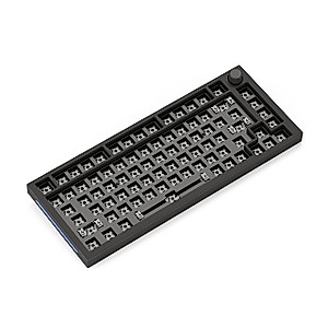 Glorious Gaming GMMK PRO 75% Barebones Black (Frame Only) - Modular Mechanical Gaming Keyboard, TKL Size (75%), 3.3lb Frame, RGB, Fully Customisable, 5-Pin Switch Support