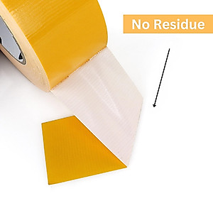 DOAY Yellow Duct Tape Heavy Duty - Upgraded to 9-Mil Thickness, 2 Inches x 40 Yards, Bright Color, Waterproof, Easy to Tear - Great for DIY, Repairs, Industrial, Professional Use, Indoor & Outdoor Use