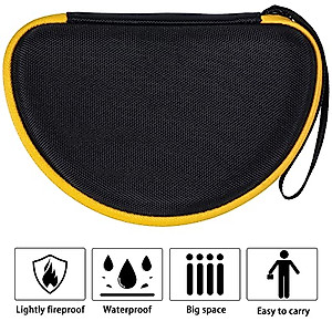 khanka Hard Case replacement for DEWALT DPG82-11/DPG82-21 Concealer Clear Anti-Fog Dual Mold Safety (yellow)