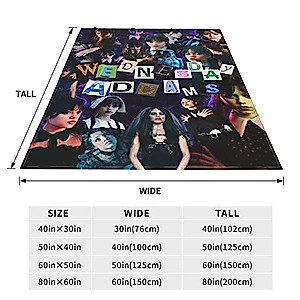 KILORT Wed Horror Movie Characters Super Soft Throw Blankets Decor Room Wall Art Collage Bathroom Party Birthday Decorations Supplies Gifts(40x50in)