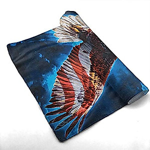 MSGUIDE American Eagle Hand Towels for Bathroom Clearance Decor Face Towels Microfiber Towels Soft Fingertip Towel for Gym Yoga Spa Pool Sport Hotel