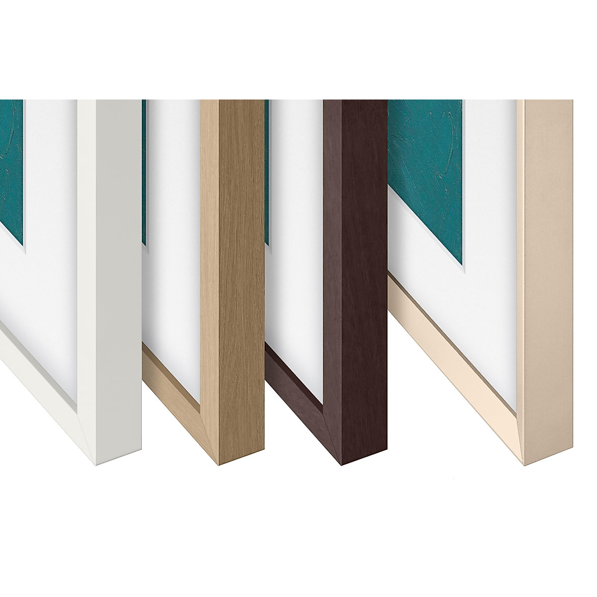 Samsung (2021) 65" The Frame Customizable Bezel - Modern Teak 3840 x 1600