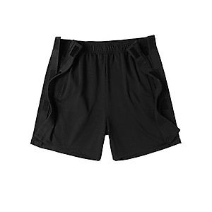 Deyeek Tear Away Shorts for Women Side Snap On Shorts Mens Cotton Shorts with Pockets Post Hip Knee Surgery Shorts Navy Blue