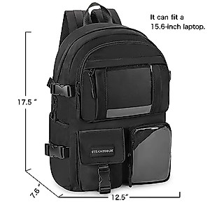 STEAMEDBUN Kawaii Backpack Cute Aesthetic Backpack for Girls,Ita Backpack with Inserts for School (without pins)