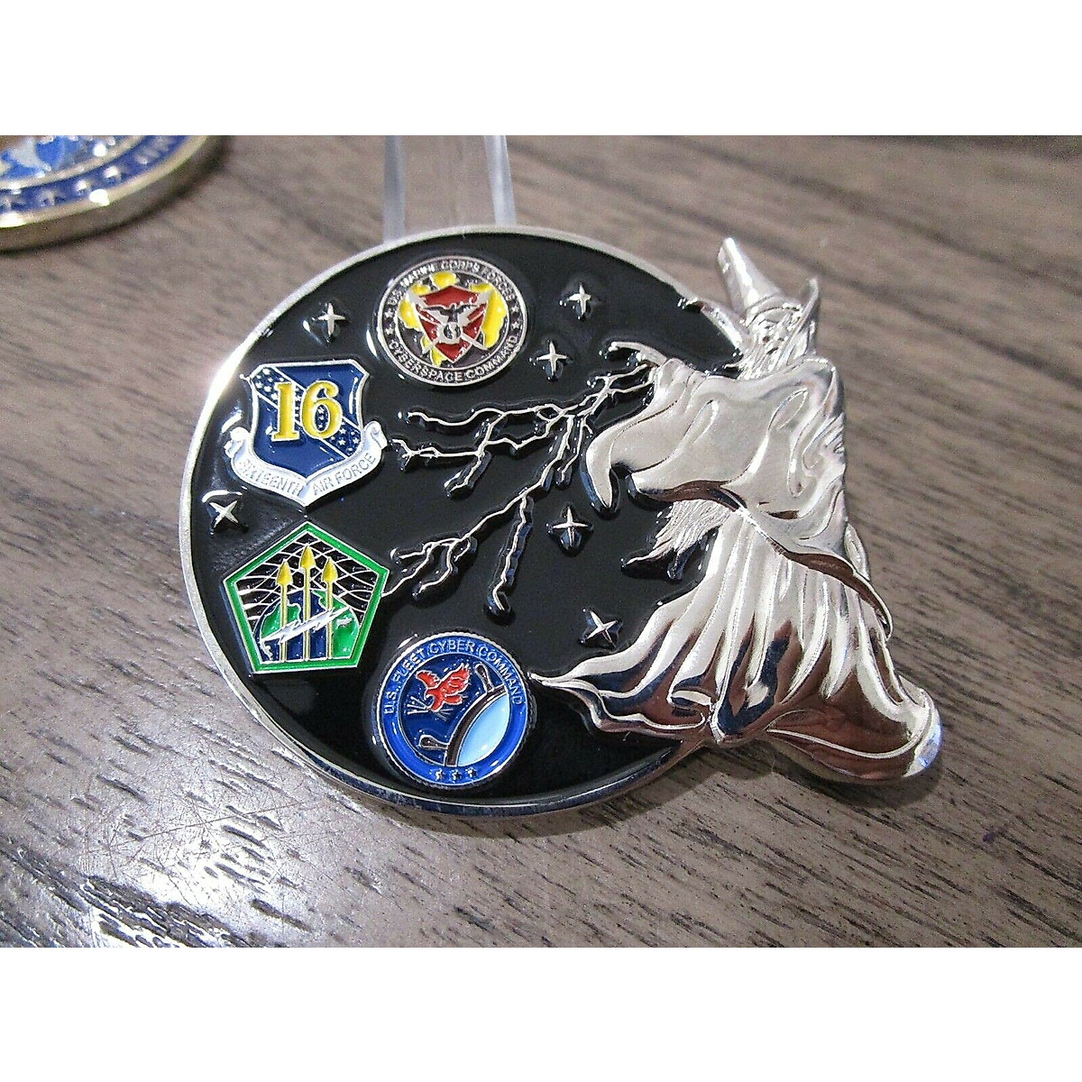 US Cyber Command CYBERCOM USN USAF Army NSA Wizard Challenge Coin