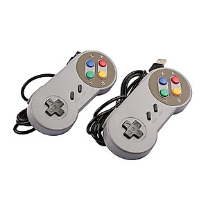Retroflag SUPERPI CASE NESPI Case UCase SNES Case Functional Power and Safe Reset Button with 2PCS USB Controllers, Heatsink Fan for RetroPie Raspberry Pi 3/2 Model B & Raspberry Pi 3 B+