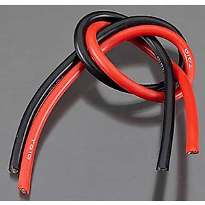 TQ WIRE PRODUCTS 1102 10 Gauge Wire 1' Power Wire Kit Black/Red