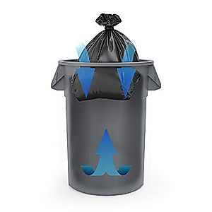 Suncast Commercial Products 44 Gallon Utility Trash Can, Blue, TCU44BL