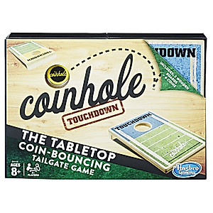 Hasbro Gaming Coinhole Touchdown Coin-Tossing Table Top Cornhole Party Game Ages 8 and Up (Amazon Exclusive)