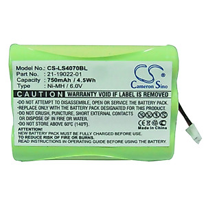 Cameron sino 750mAh Li-ion Rechargeable Battery 21-19022-01 H4071-M Replacement for Symbol LS4070 LS4071 LS4074 LS7075 Barcode Scanner with Tools Kit
