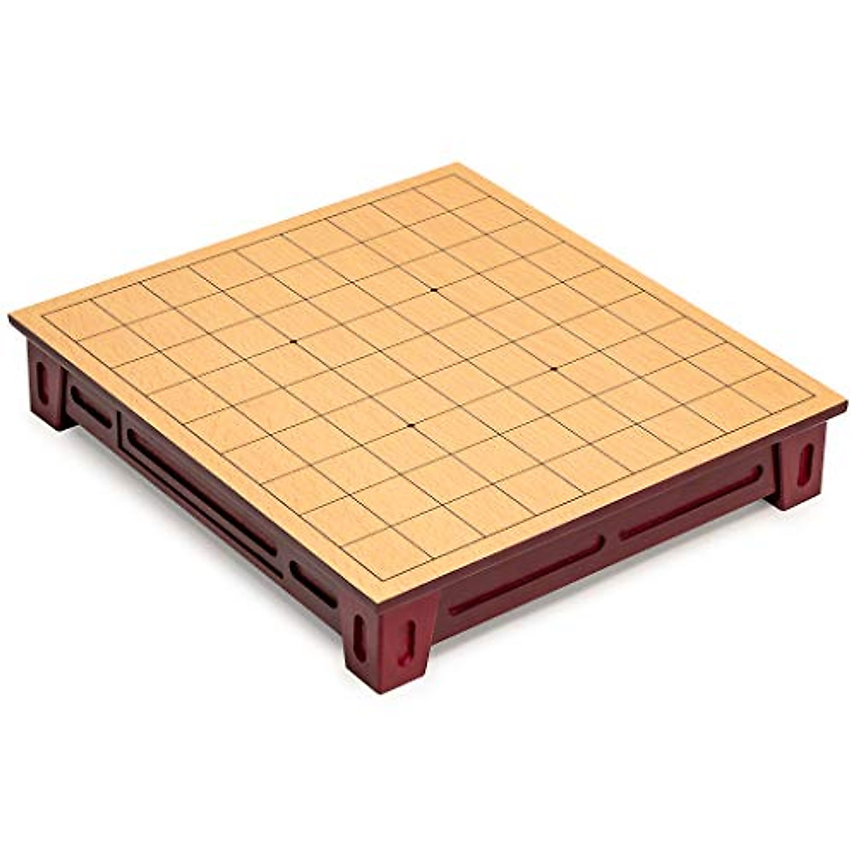Yellow Mountain Imports Shogi Japanese Chess Game Set - Wooden Board with Drawers and Traditional Koma Playing Pieces