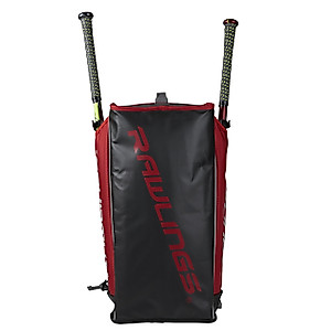 Rawlings | R601 Hybrid Backpack/Duffle Equipment Bag | Baseball/Softball | Dark Green