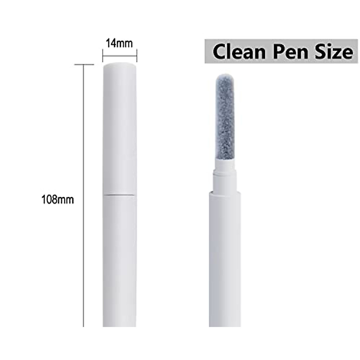 [2-Pack] Acediar Earbuds Cleaning Pen Fits for Airpods Pro 1 2 3 Multi Cleaner Kit Soft Brush for Bluetooth Earphones Case Compact Portable Multifunctional Cleaning Kit (White)
