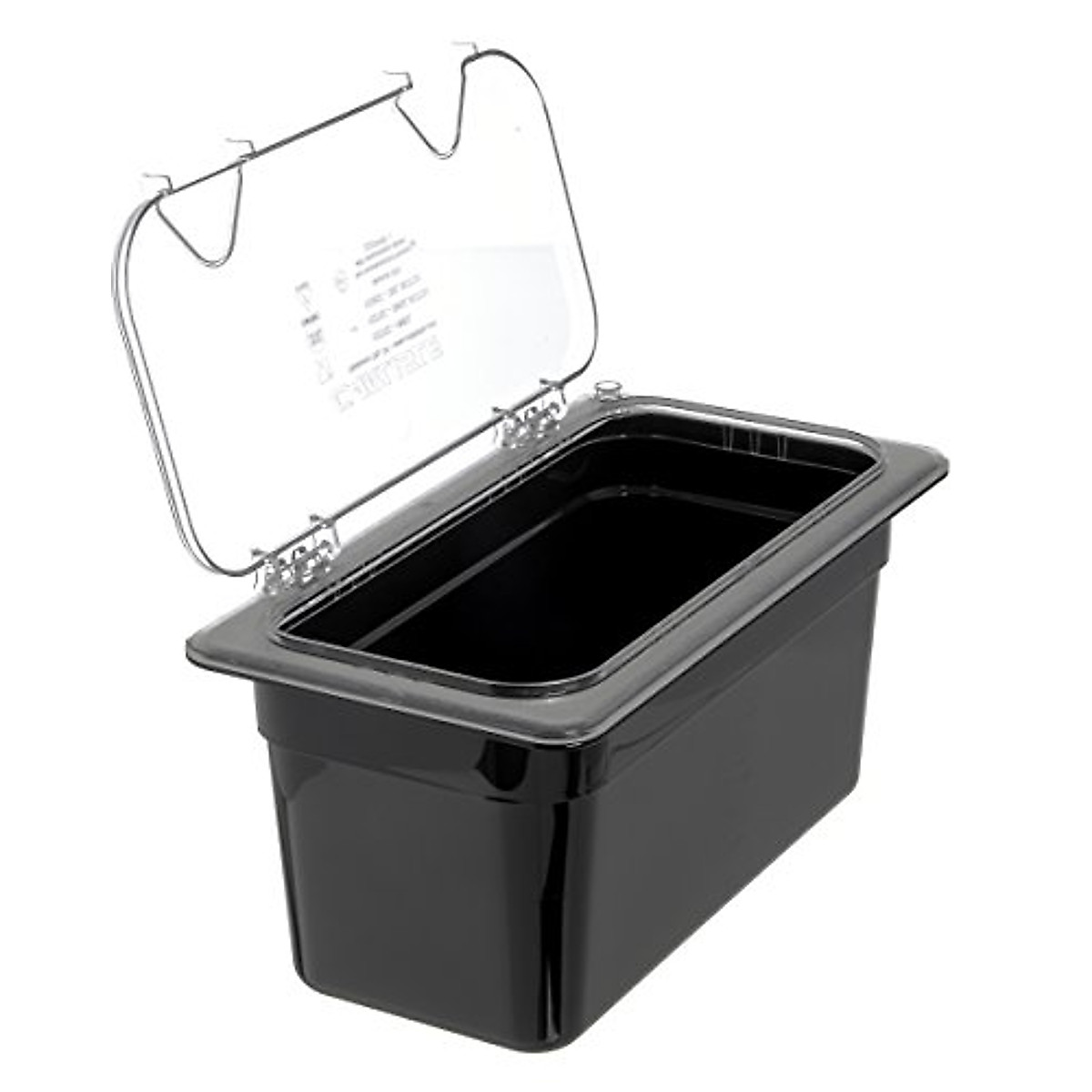 Carlisle FoodService Products Plastic Food Pan 1/3 Size 6 Inches Deep Black