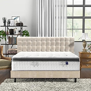 Queen Mattress,12 Inch Hybrid Mattress in a Box,Gel Memory Foam Queen Size Mattress,Individually Wrapped Pocket Coils Innerspring Mattress for Motion Isolation,Medium Firm (Queen)
