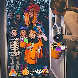 100Pcs Halloween Kawaii Squishies,Mini Mochi Squishy Squeeze Toys Stress Reliever Anxiety Packs for Kids Halloween Party Favors (Halloween)