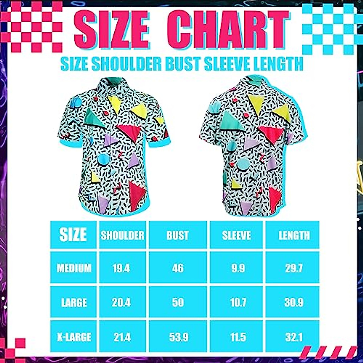 Xtinmee 6 Pcs 80s 90s Costume Hip Hop Outfit Set for Men Funny Rapper Rocker DJ Accessories Kit for Halloween Cosplay Party (Green,Large)