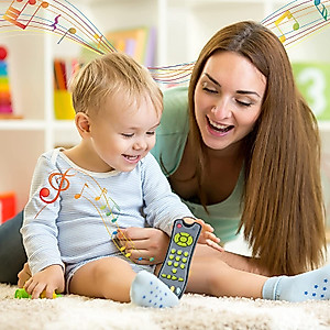 Acirr Baby Learning Toy, Baby Music Remote Control Toy Kids' Electric Learning Toys Baby Music TV Remote Control Electric Numbers Learning Educational Kids Toy(Gray)